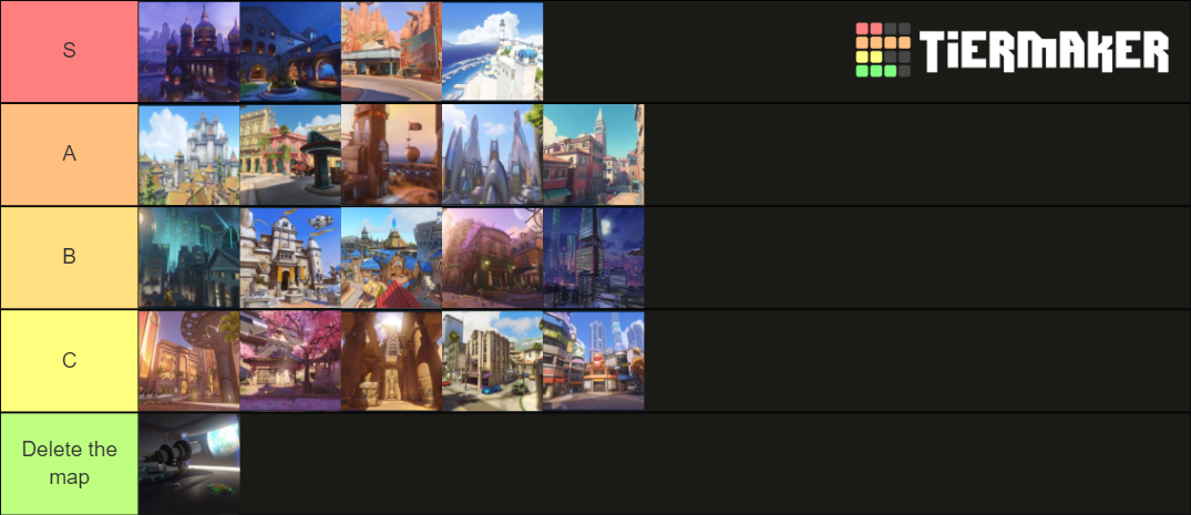 Overwatch maps Tier List (Community Rankings) - TierMaker