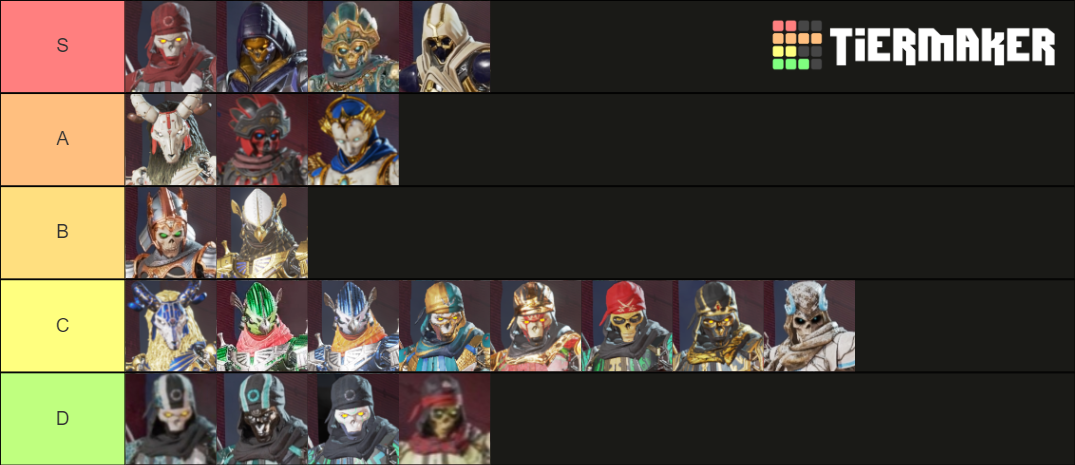 Revenant Skins Season 9 (Apex Legends) Tier List (Community Rankings) - TierMaker