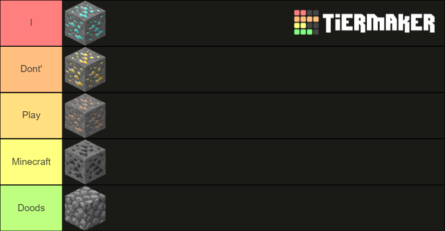 Minecraft Blocks Tier List (Community Rankings) - TierMaker