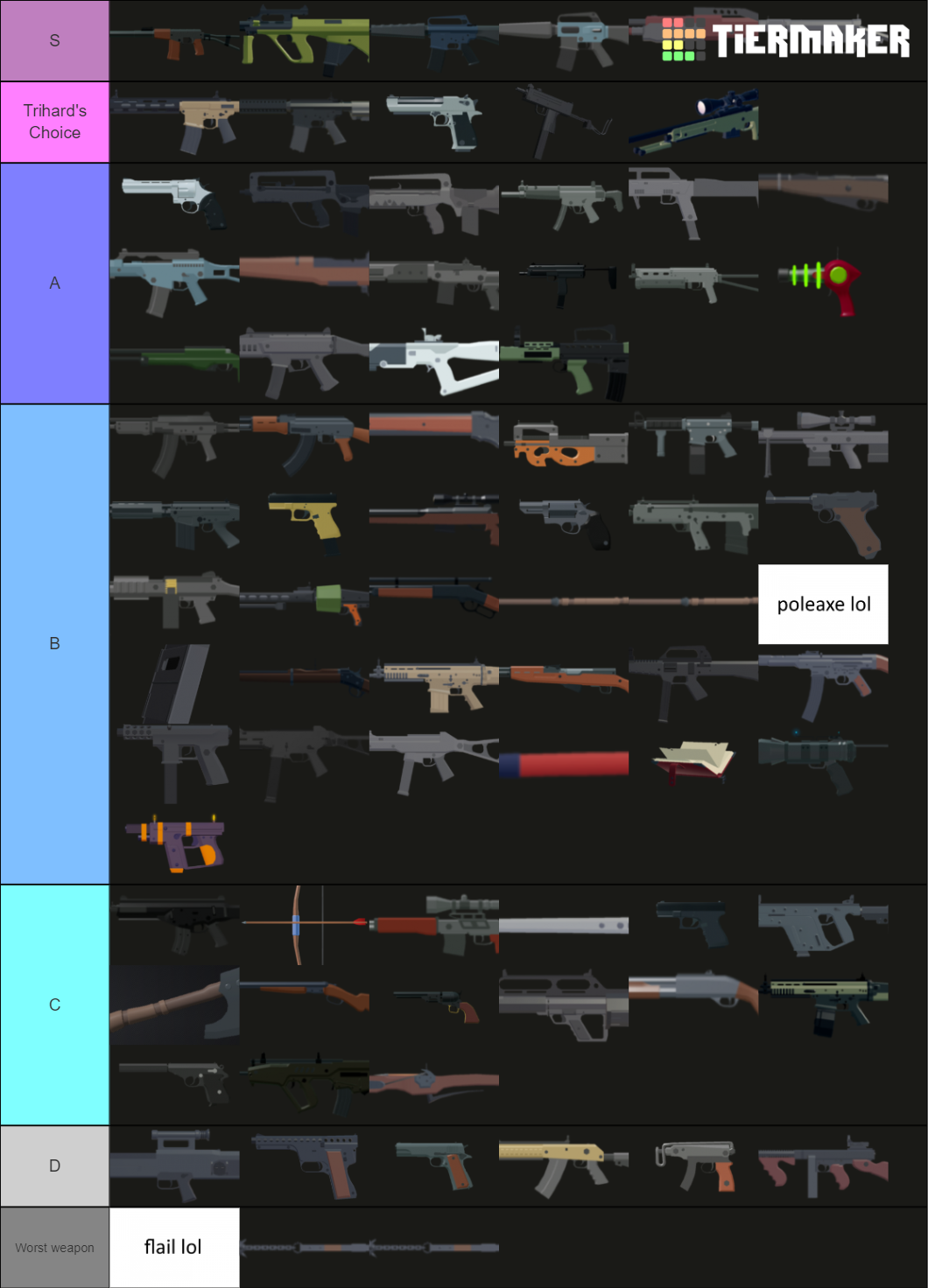 Bad Business Weapons V2.41 Tier List (Community Rankings) - TierMaker