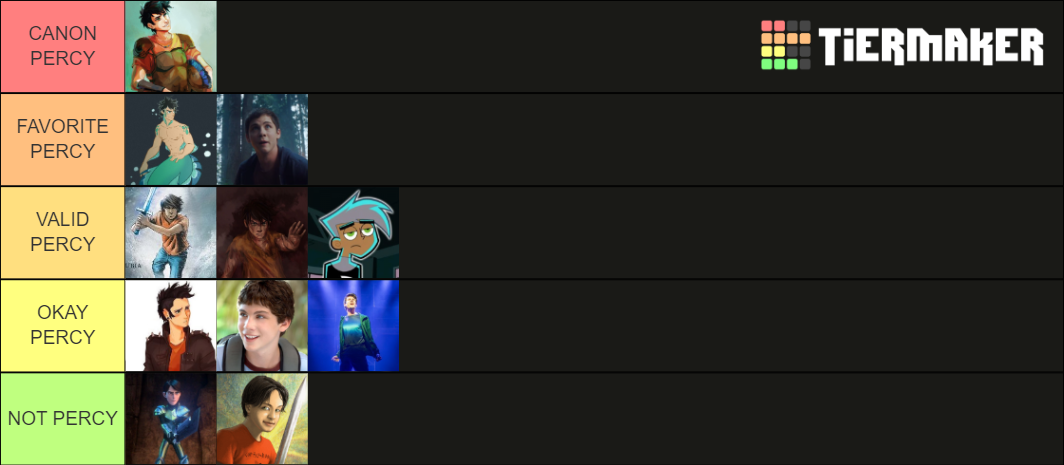 Percy Interpretations Tier List (Community Rankings) - TierMaker