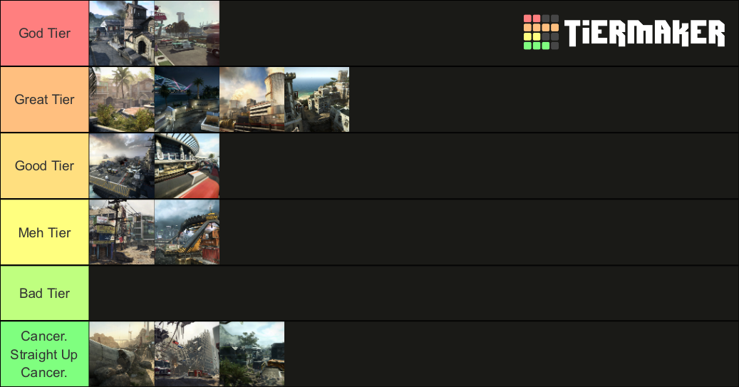 Black Ops 2 Maps Tier List (Community Rankings) - TierMaker