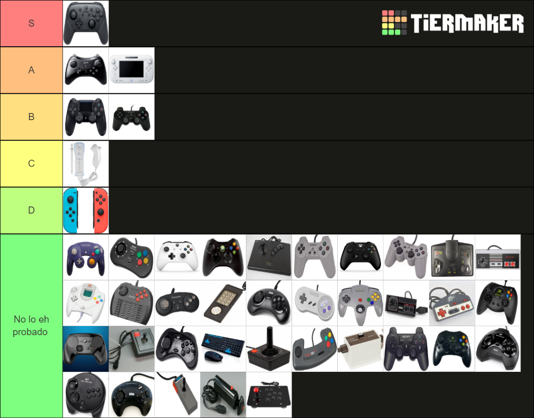 Controllers + Tier List (Community Rankings) - TierMaker