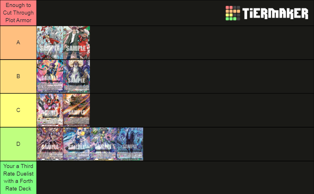 Cardfight Vanguard D series Standard Tier List (Community Rankings ...