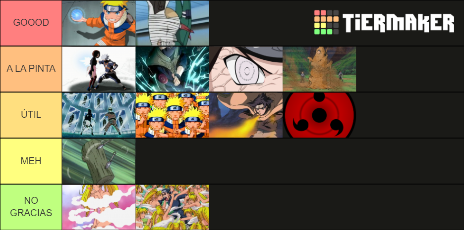 Naruto Jutsus Tier List (Community Rankings) - TierMaker