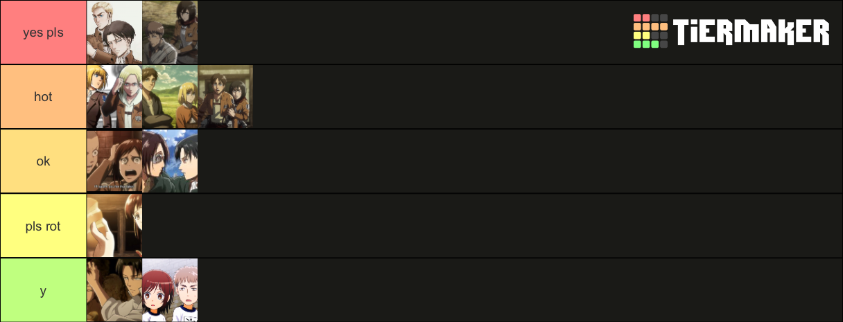 Aot ships Tier List (Community Rankings) - TierMaker