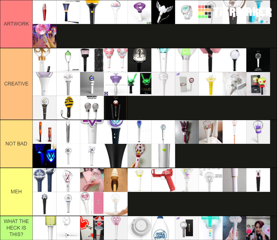 RANKING EVERY KPOP LIGHTSTICK Tier List (Community Rankings) - TierMaker