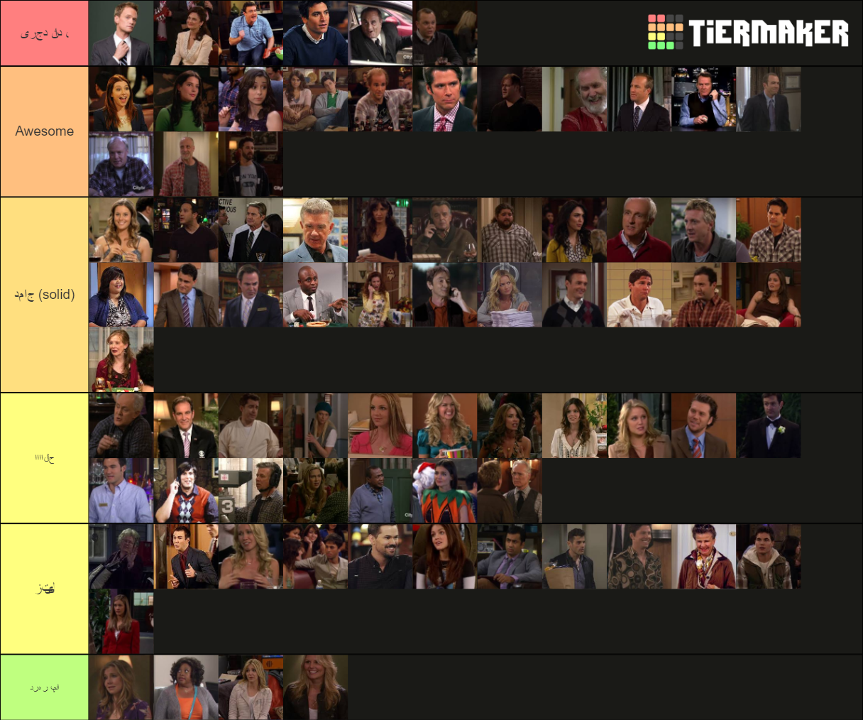 How I met your mother characters Tier List (Community Rankings) - TierMaker