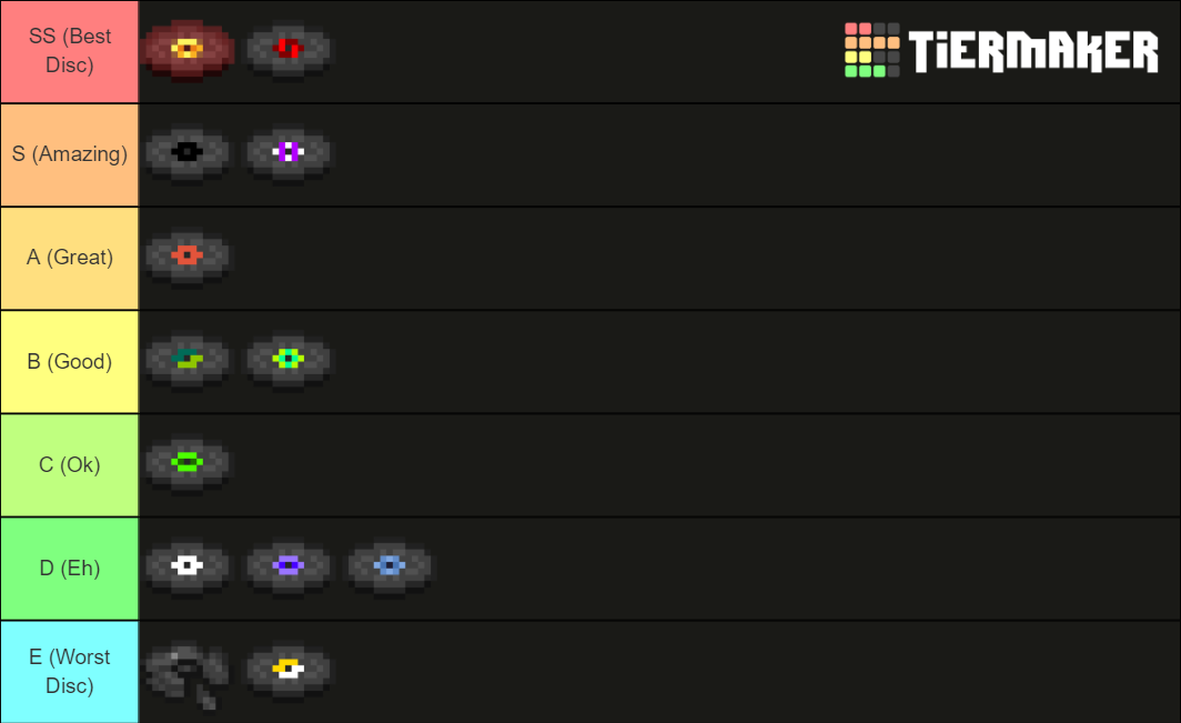 Minecraft Discs Tier List (Community Rankings) - TierMaker