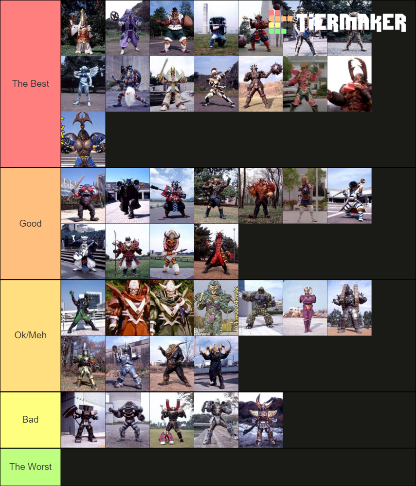 Gingaman Monster of the Week Tier List (Community Rankings) - TierMaker