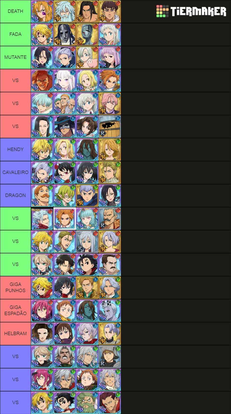 seven deadly sins grand cross Arthur Tier List (Community Rankings ...