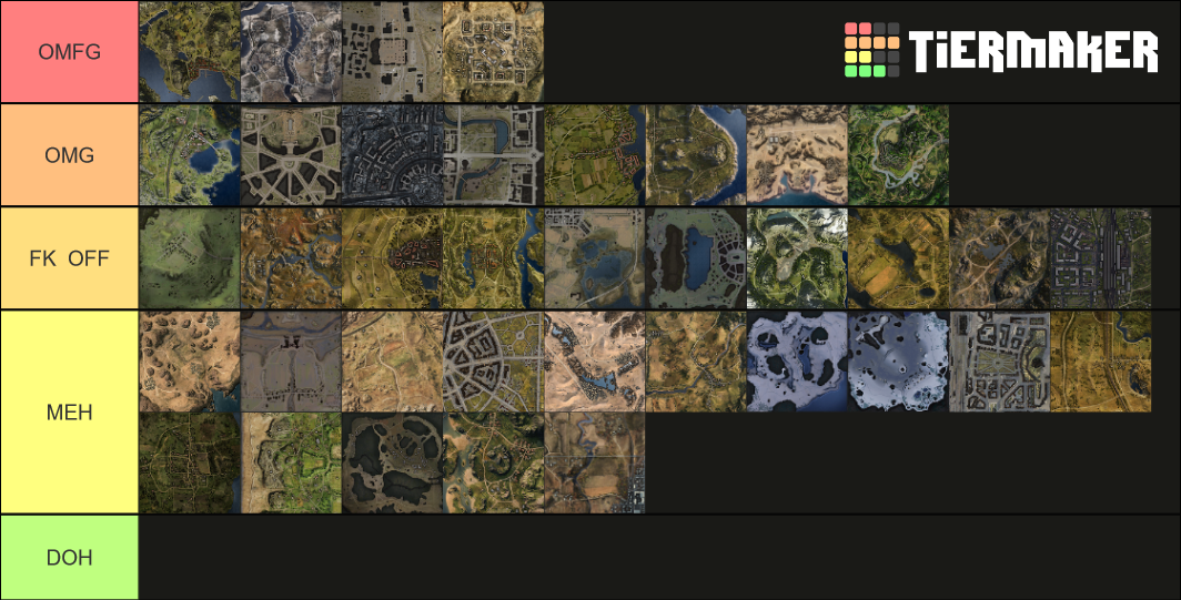 World of Tanks Maps - twitch.tv/kajzoo Tier List (Community Rankings ...