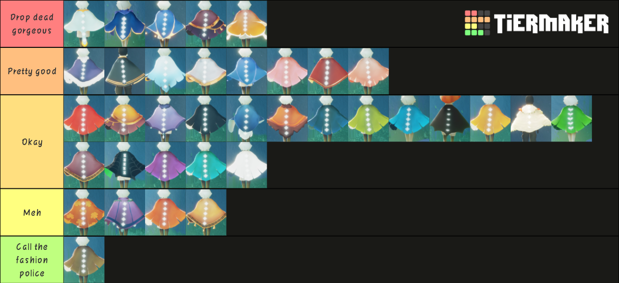 Sky: Children of the Light capes (2020) Tier List (Community Rankings ...