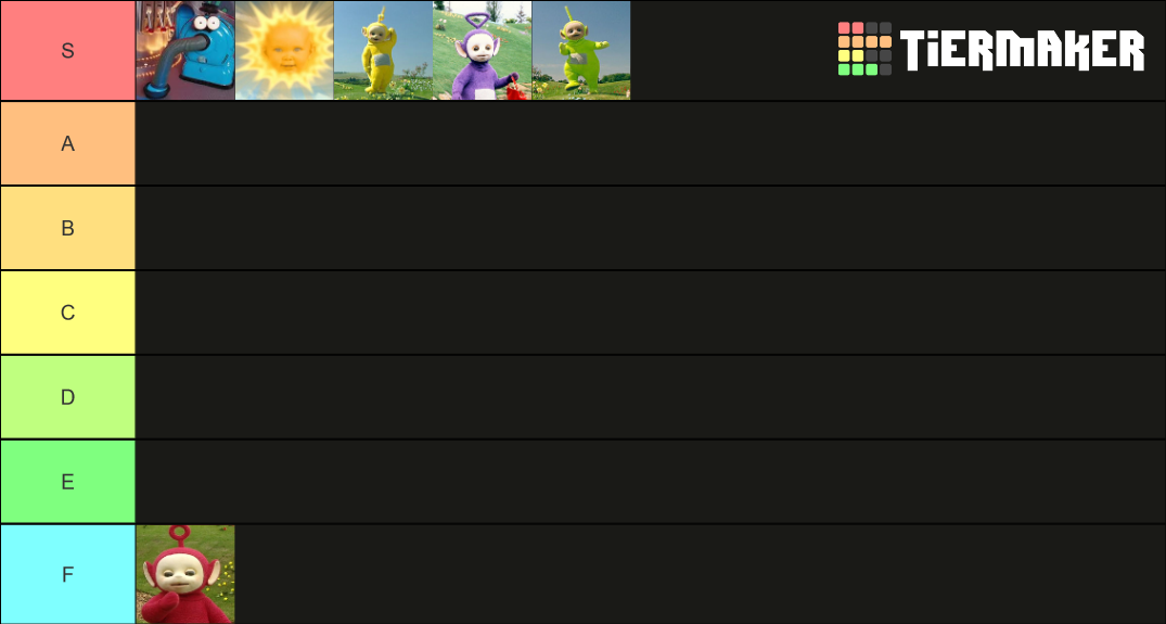 Teletubbies Tier List (Community Rankings) - TierMaker