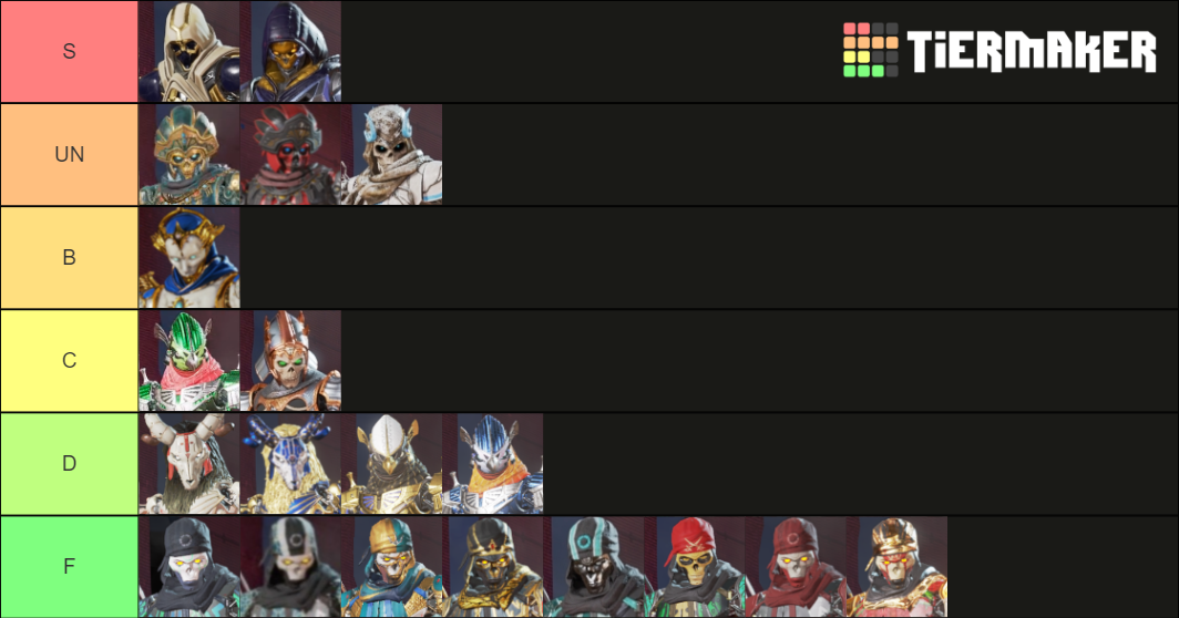 Revenant Skins Season 9 (Apex Legends) Tier List (Community Rankings) - TierMaker