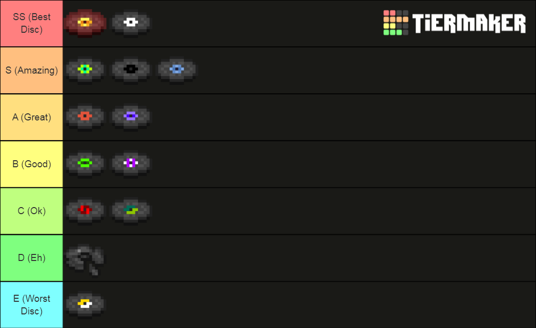 Minecraft Discs Tier List (Community Rankings) - TierMaker