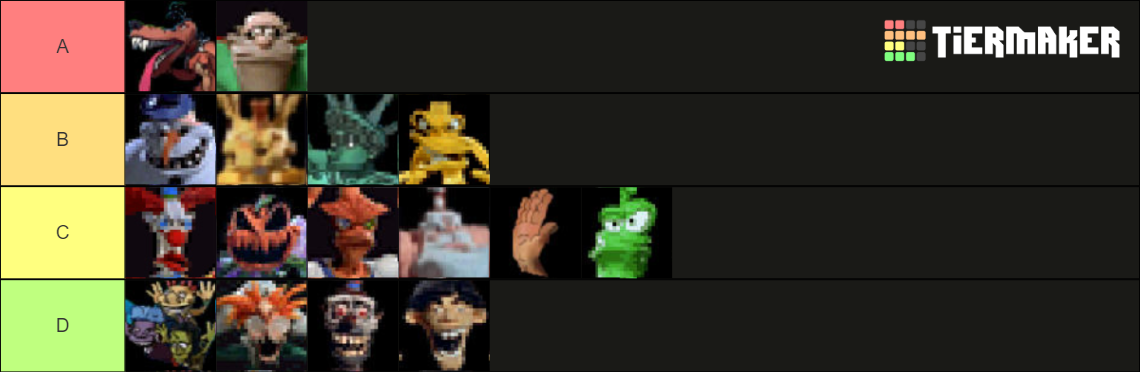 ClayFighter: Sculptor's Cut Tier List (Community Rankings) - TierMaker