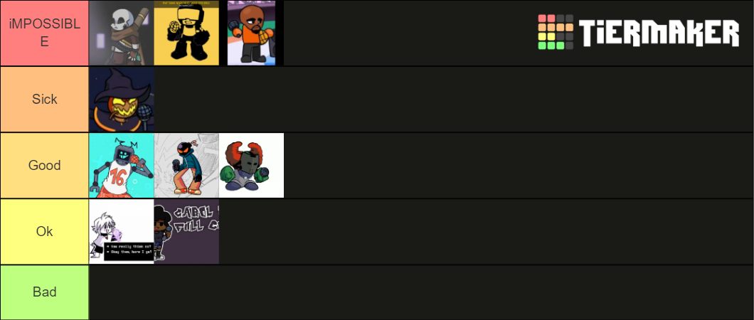 Friday Night Funkin Tier List (Community Rankings) - TierMaker