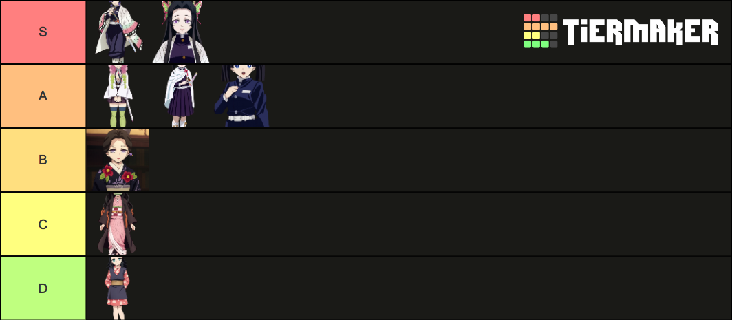 Demon Slayer Waifu List Tier List (Community Rankings) - TierMaker