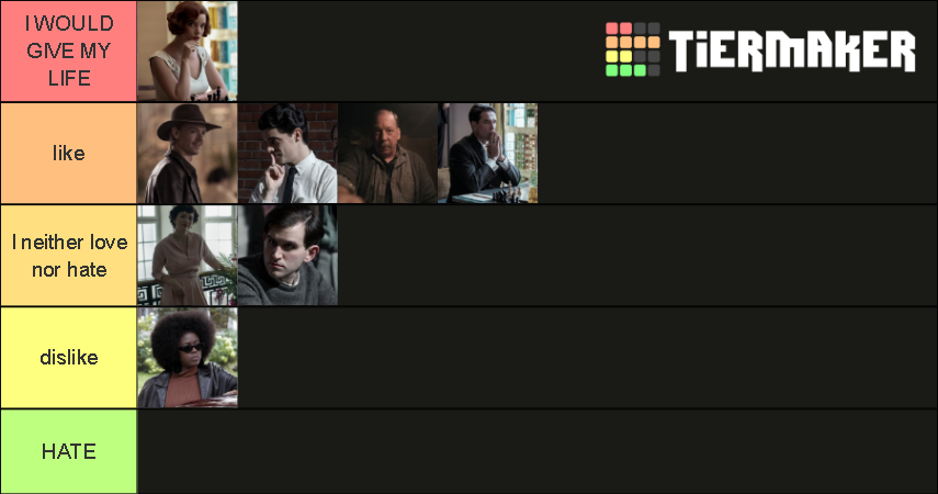 The Queen's Gambit Characters Tier List (Community Rankings) - TierMaker