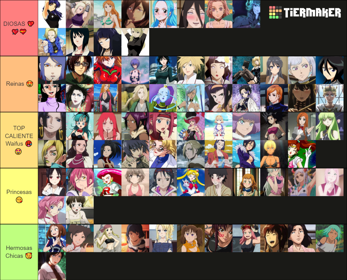 WAIFUS 😍愛 Tier List (Community Rankings) - TierMaker