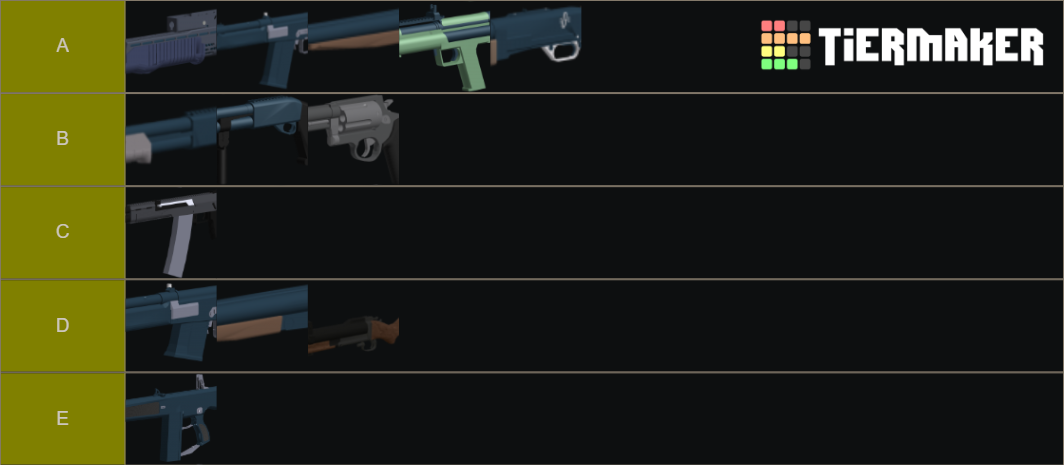 Phantom Forces Shotguns Tier List (Community Rankings) - TierMaker