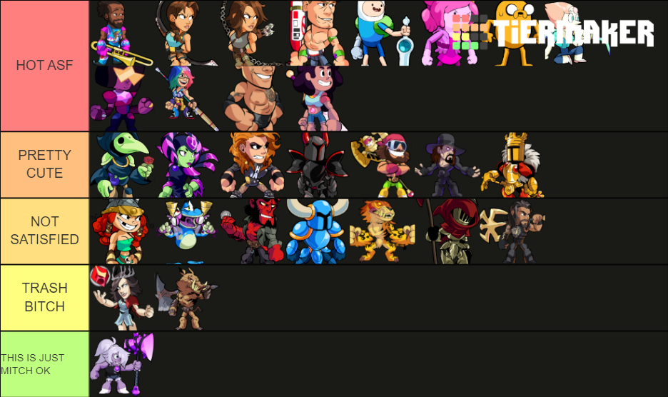 Brawlhalla Crossover Skins Tier List (Community Rankings) - TierMaker