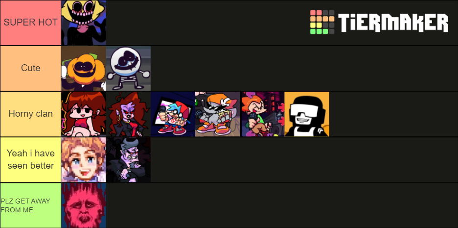 fnf characters Tier List (Community Rankings) - TierMaker