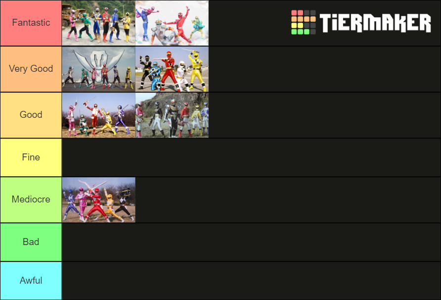 Every Super Sentai Season Tier List (Community Rankings) - TierMaker