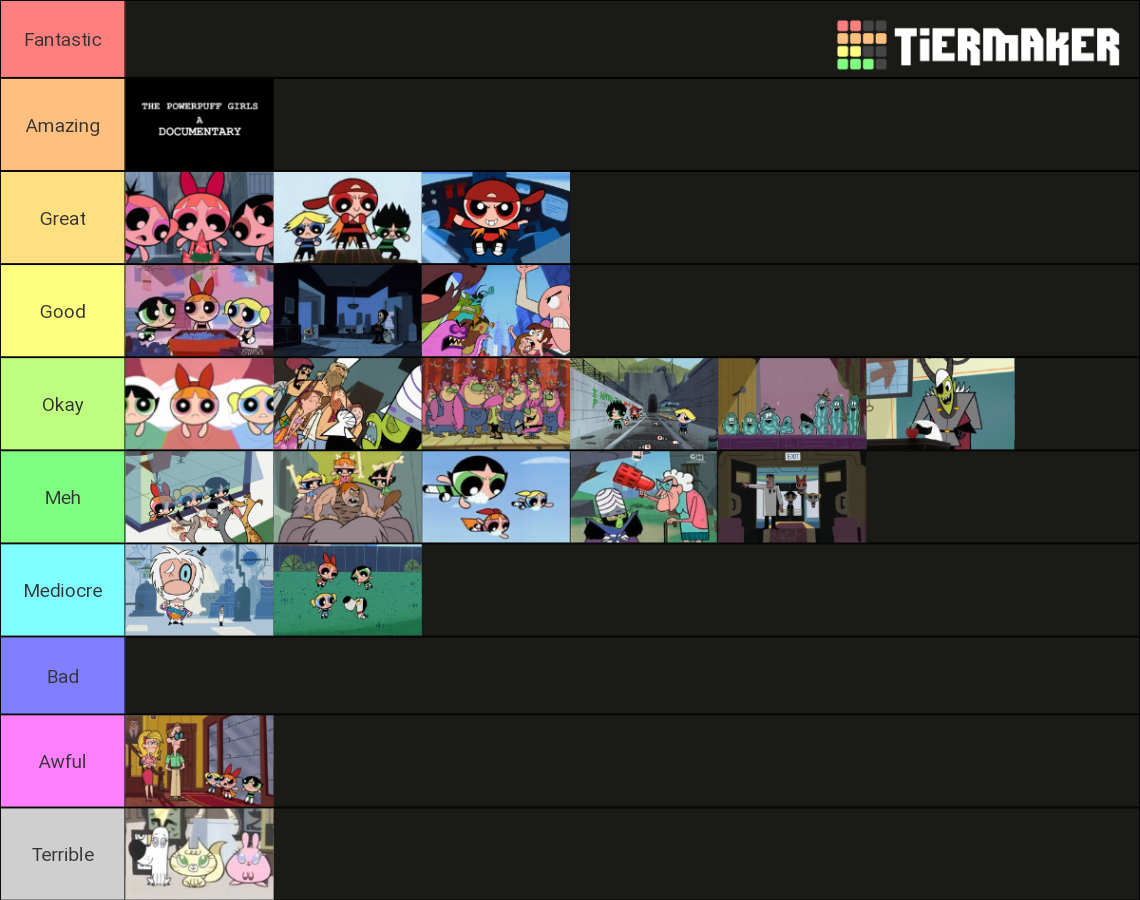 Powerpuff girls Season 5 Tier List (Community Rankings) - TierMaker