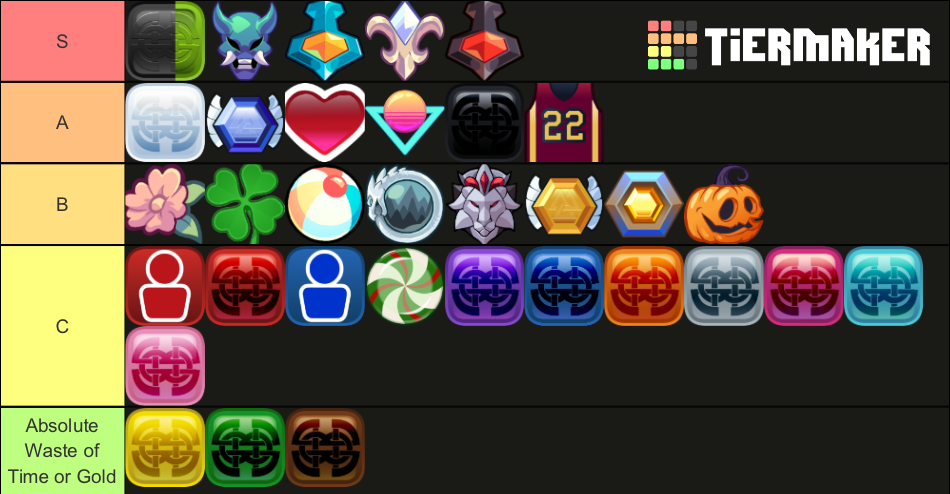 Brawlhalla Colors 2021 Tier List (Community Rankings) - TierMaker