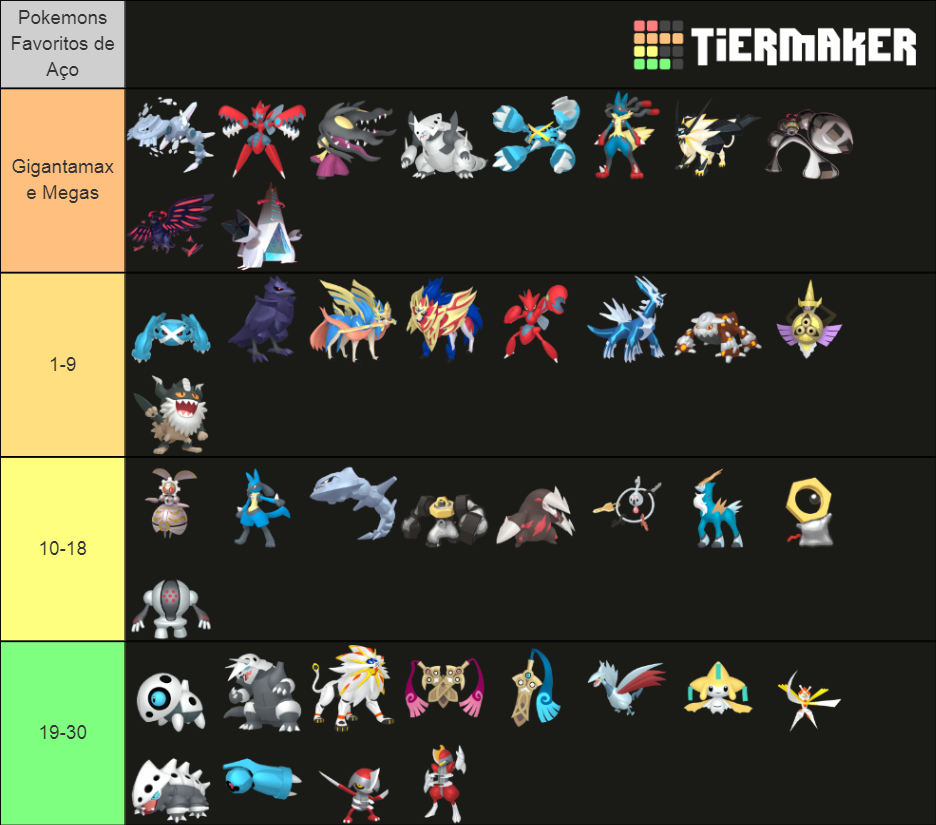 All Steel-Type Pokemon (Home Renders) Tier List (Community Rankings ...