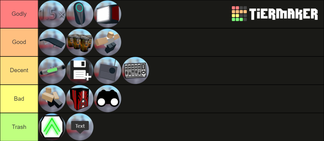 Roblox Parkour Gamepasses Tier List (Community Rankings) - TierMaker