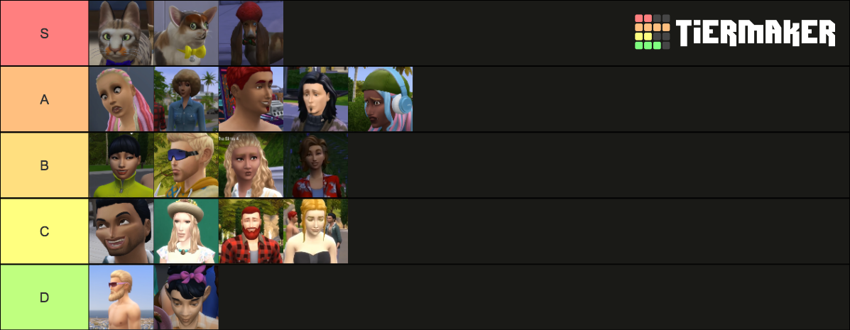 graystillplays sims 4 sims Tier List (Community Rankings) - TierMaker