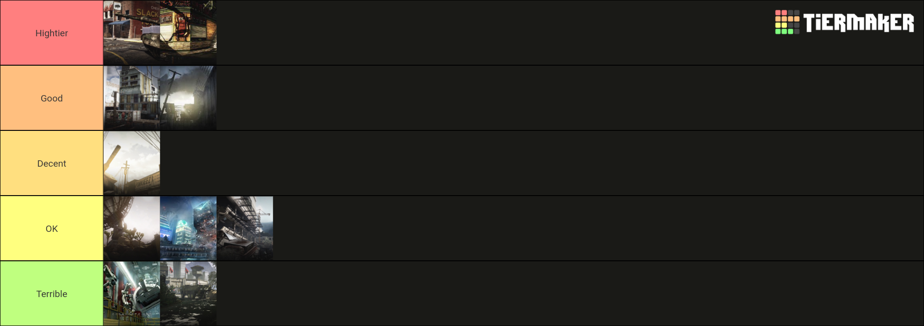 COD Ghosts DZ Maps Tier List (Community Rankings) - TierMaker