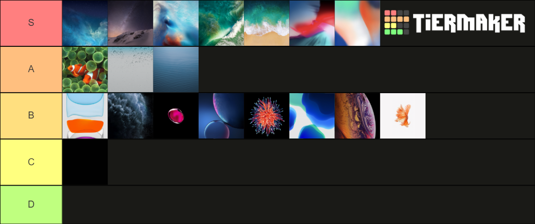 iOS iPhone Wallpapers Tier List (Community Rankings) - TierMaker