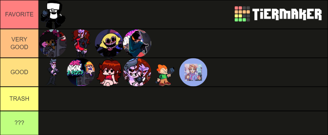 FNF WEEKS 1-7 AND MODS Tier List (Community Rankings) - TierMaker