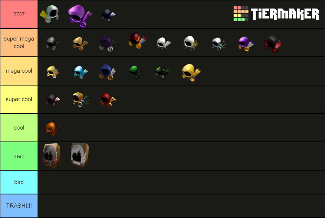 Roblox Dominus Tier List (Community Rankings) - TierMaker