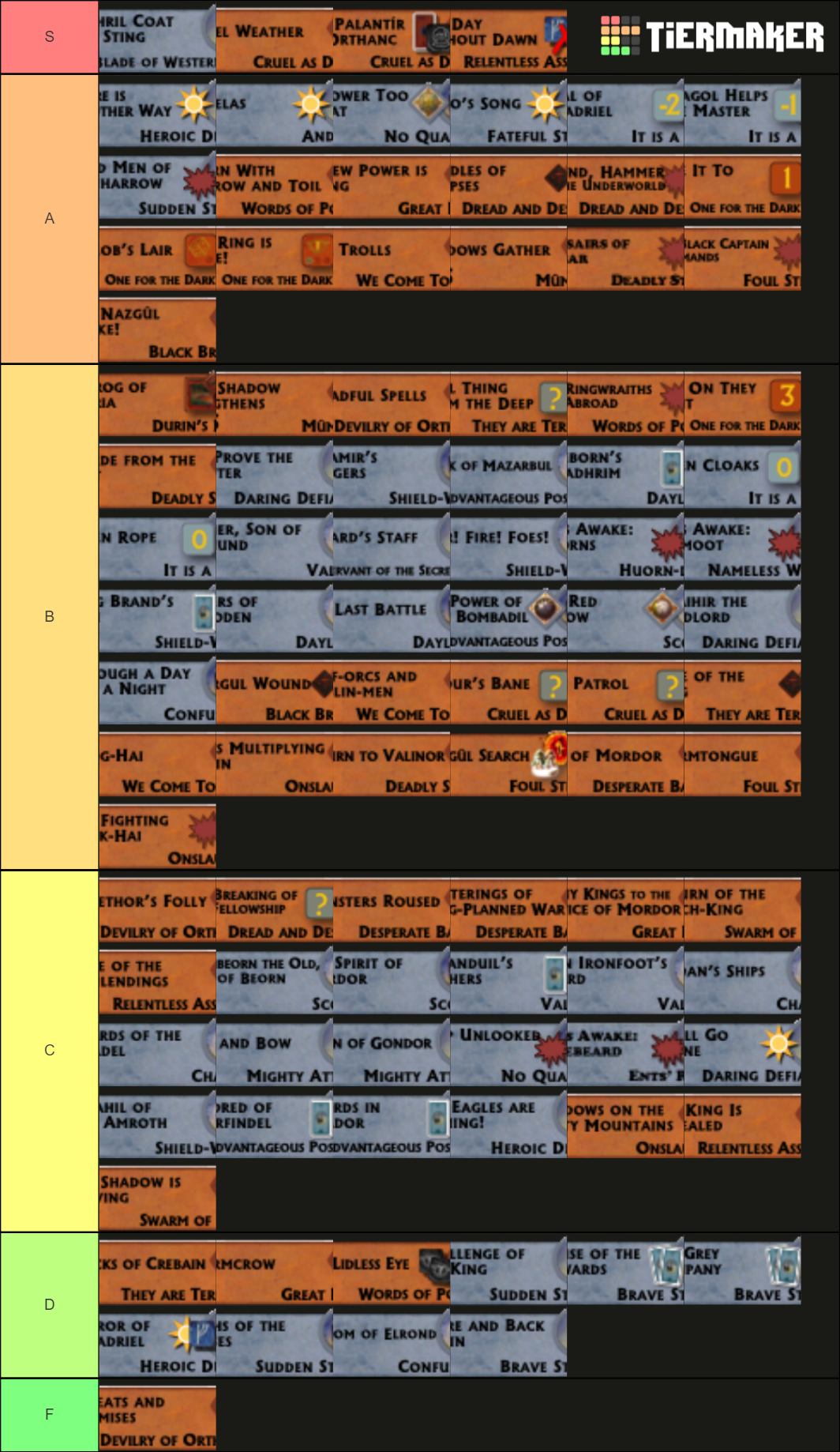 WotR cards Tier List (Community Rankings) - TierMaker