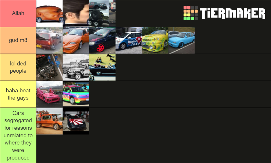 cars m8 Tier List (Community Rankings) - TierMaker