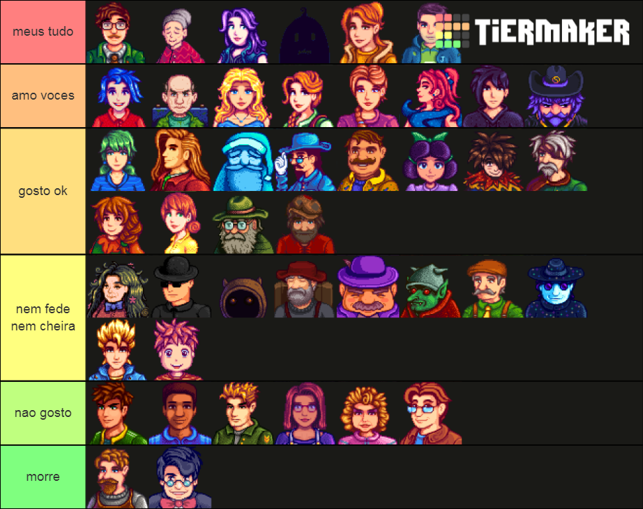  Stardew Valley Characters Tier List Community Rankings TierMaker