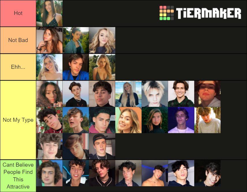 Rating tik tokers (2020) Tier List (Community Rankings) - TierMaker