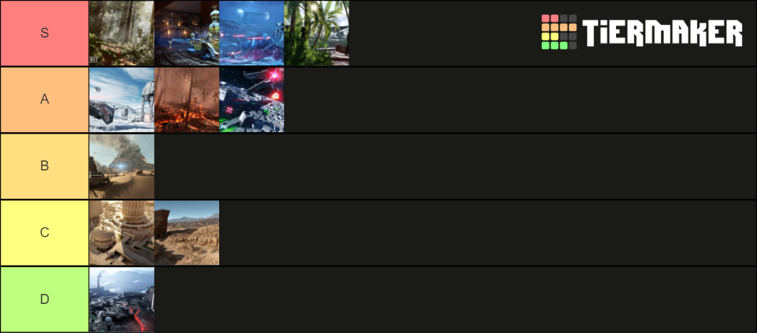 Star Wars Battlefront(2015) Maps Tier List (Community Rankings) - TierMaker
