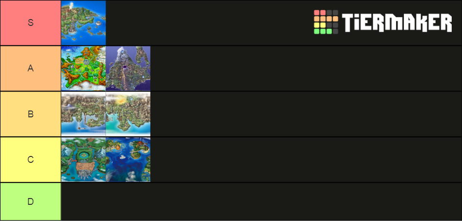 Pokemon Regions Tier List (Community Rankings) - TierMaker