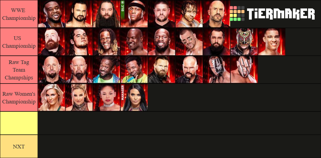 WWE 2K19 FULL ROSTER Tier List (Community Rankings) - TierMaker