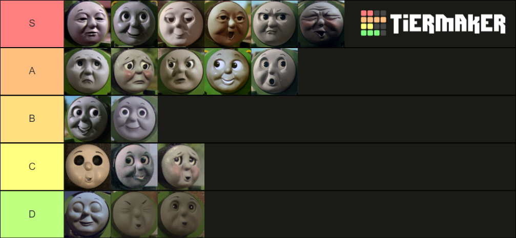 Thomas the Tank Engine Faces (Percy) Tier List (Community Rankings ...