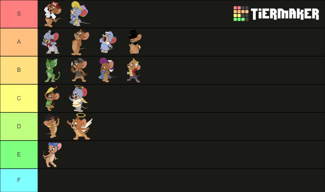 mouse/Tom and Jerry: Chase/トムとジェリーのチェイスチェイス Tier List (Community ...