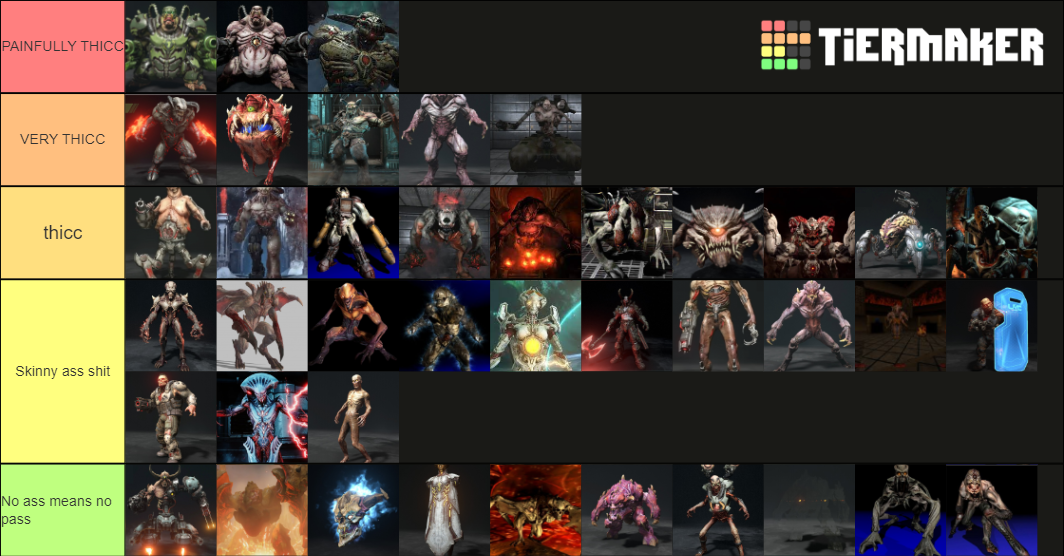 DOOM demons Tier List (Community Rankings) - TierMaker