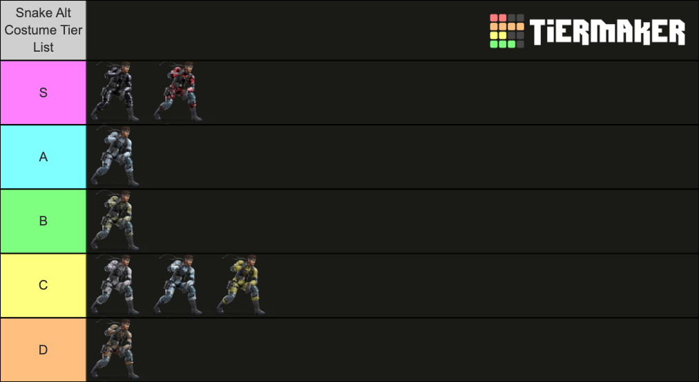 Snake Alt Tier-list Tier List (Community Rankings) - TierMaker