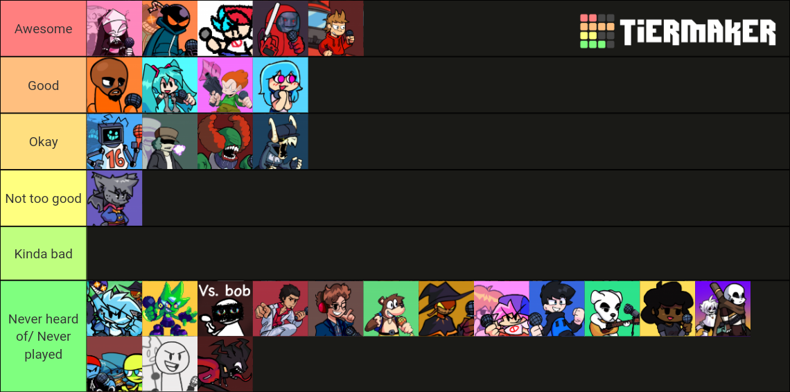FNF Mods Tier List (Community Rankings) - TierMaker